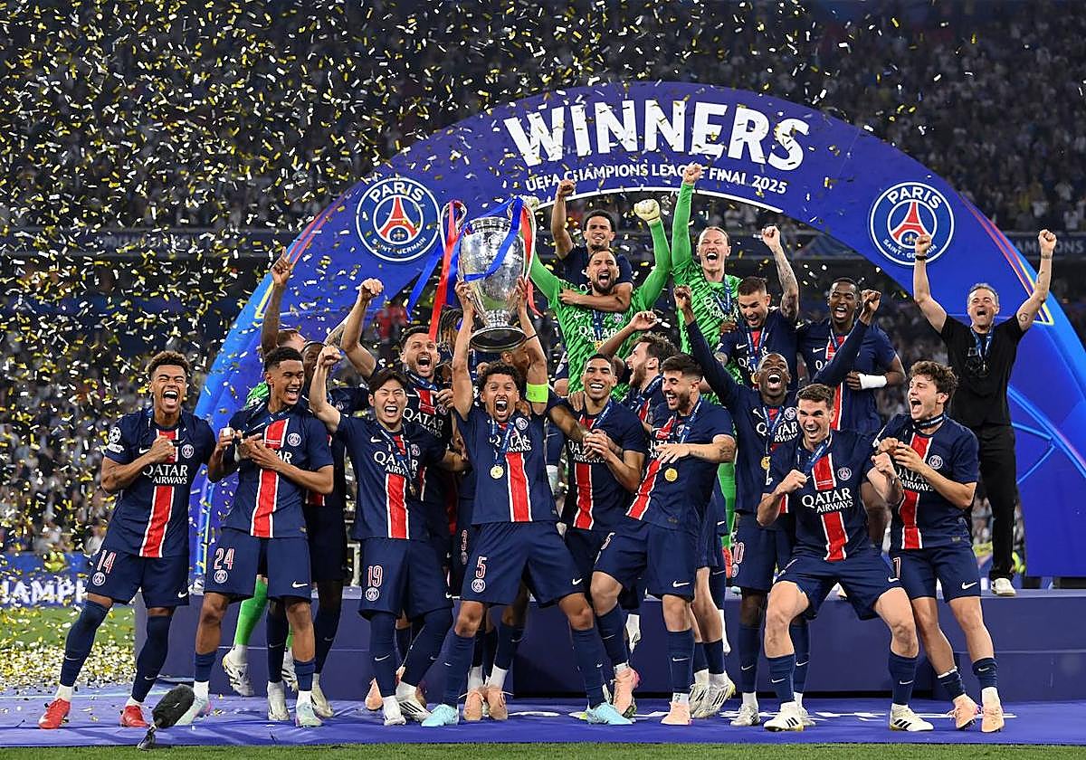 El PSG hace historia y conquista su primera Champions con una goleada legendaria ante el Inter ...